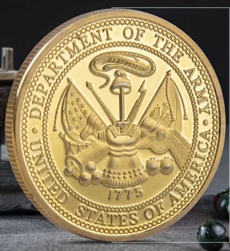 U.S. ARMY, RANGER 75th RANGER REGIMENT, CHALLENGE COIN, GOLD, Free ...