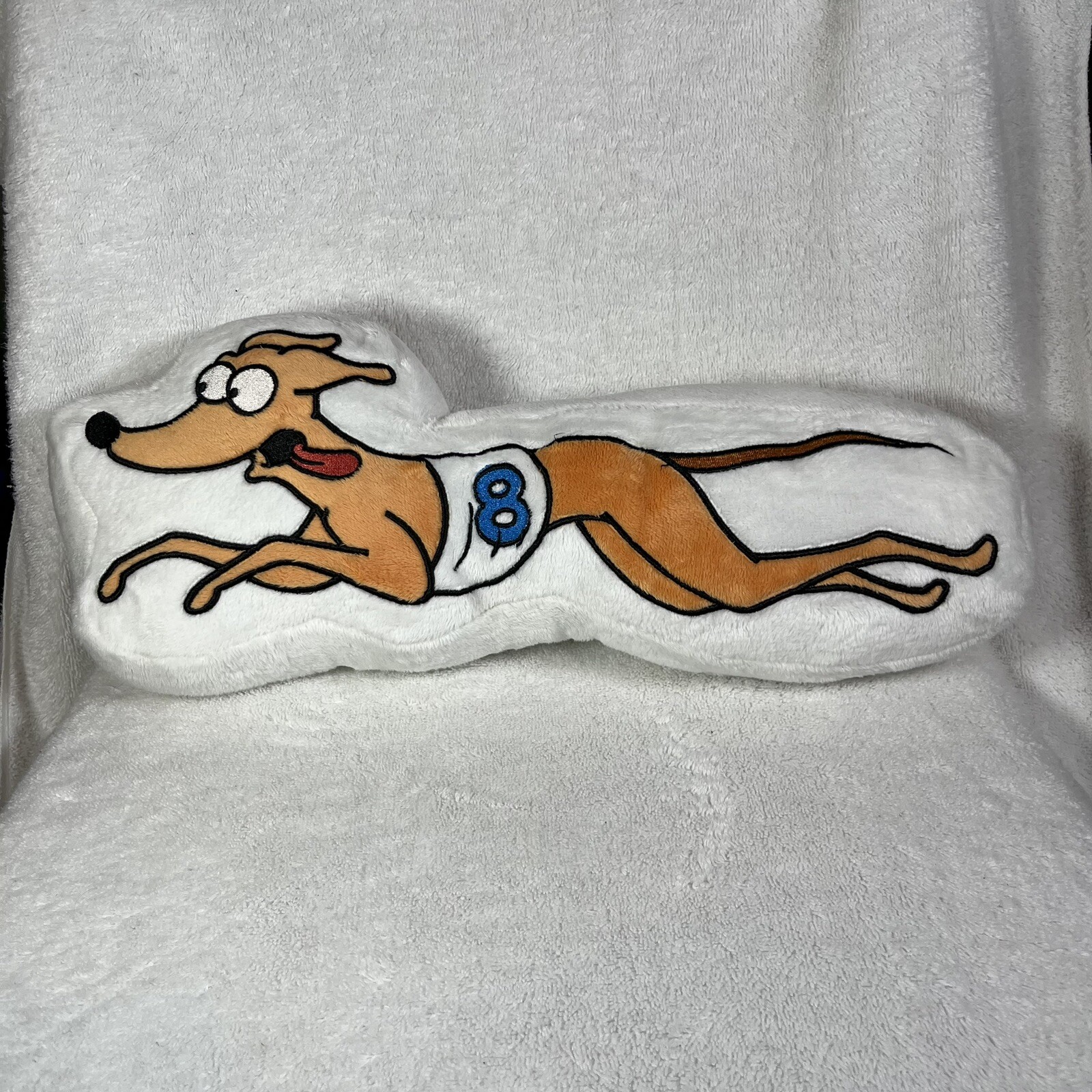 Santa's Little Helper Plush Pillow Universal Studios Simpsons Greyhound ...