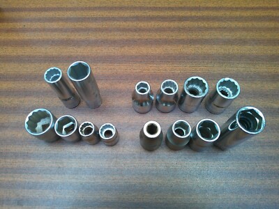 Job Lot 14 - Assorted Britool Sockets - Metric & Imperial - 1/2" & 3/8 ...