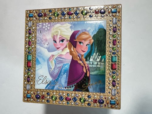 2013 Disney Frozen Elsa and Anna Musical Wind Up Musical Jewelry Box ...