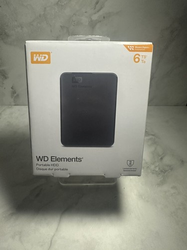 WD 6TB Elements Portable Storage USB 3.2 Gen 1/USB 3.0 (USB 2.0 ...