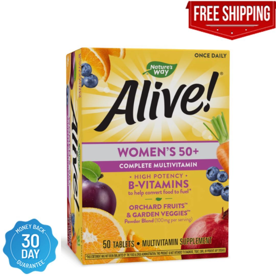Alive! Women's 50+ Ultra Potency Complete Multivitamin For Women's ...
