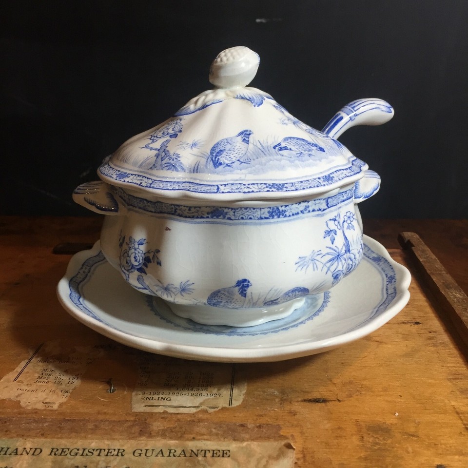 Furnivals Quail Blue England Dishes Various Items Dinnerware & Serving ...