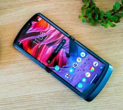 Motorola Razr 5G - 256GB - 6.2 48 MP Polished Graphite Unlocked Good ...