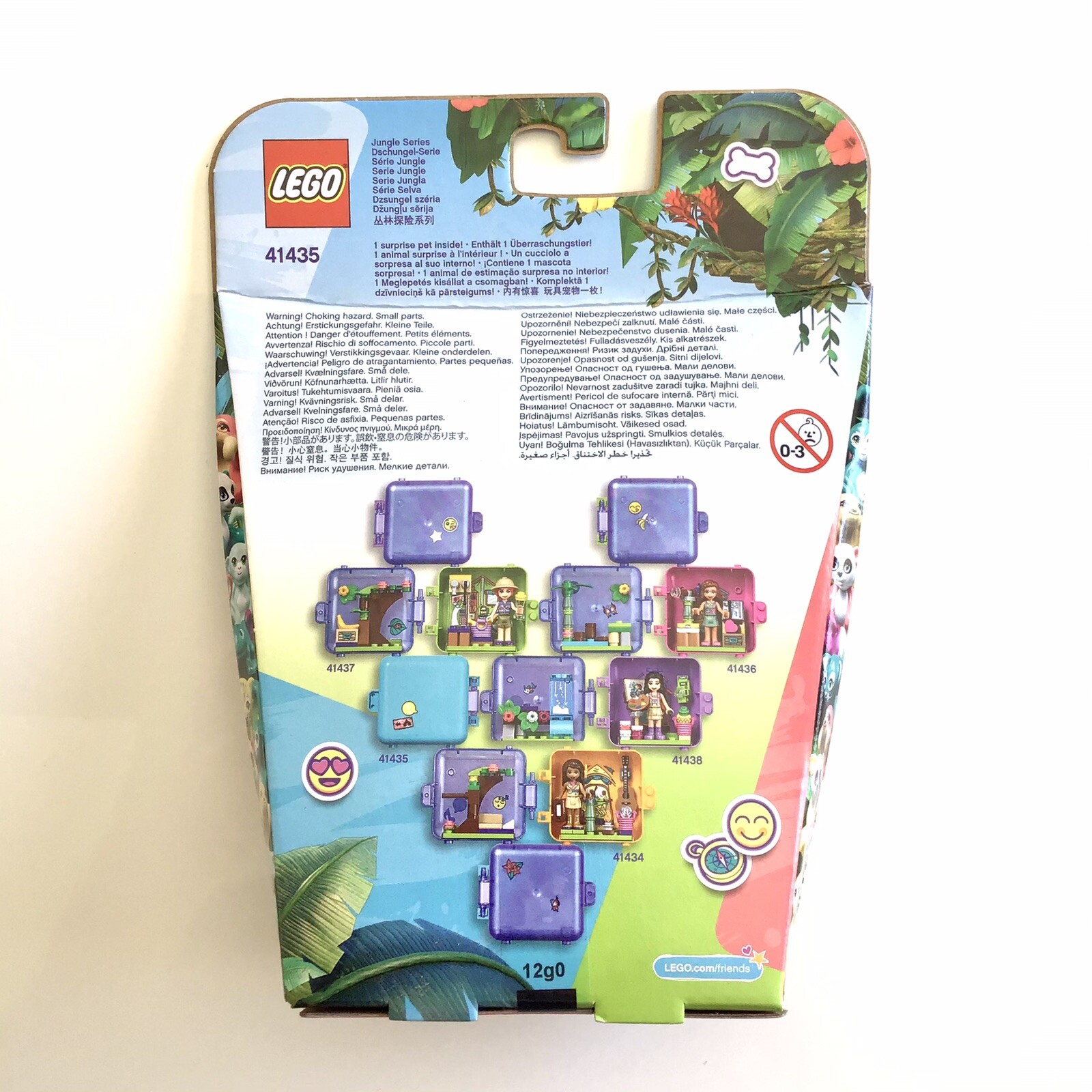 LEGO Friends Jungle Play Cube - Andrea’s 41434, Stephanie’s 41435, Mia ...