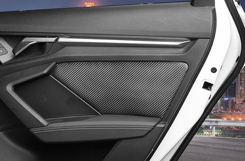 For Audi A3 S3 RS3 2022-2024 Carbon Fiber Leather Inner Door Armrest ...