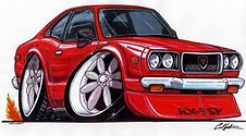 RX-3 Red Cartoon T-shirt wankel mazda rx3 sp rotary available in sizes ...