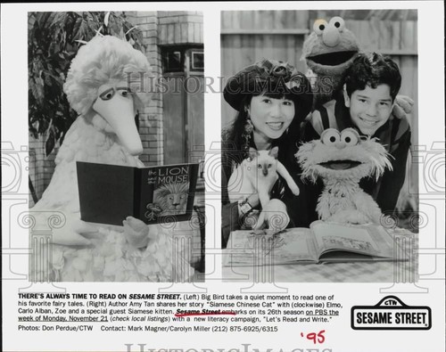 1995 Press Photo Scenes from "Sesame Street" TV Show, 26th Season ...