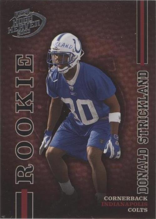 2003 Playoff Hogg Heaven - Rookie Donald Strickland #196 /1000 (RC) for ...