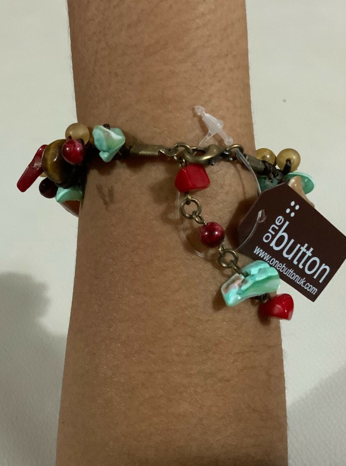 One Button Jewellery Bracelet Code B1199wb | eBay UK