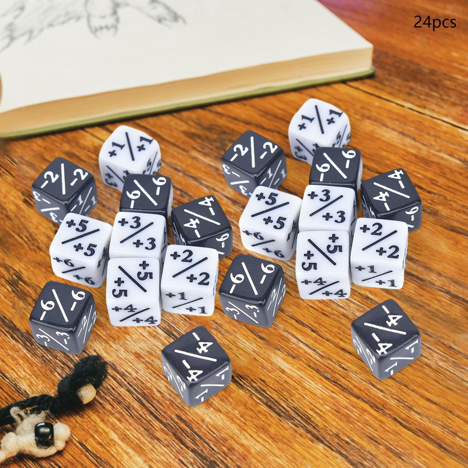 24Pcs Counter Token Dice D6 Table Game Dices (Black And | eBay Australia