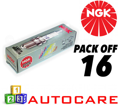 NGK Laser Iridium Spark Plug set - 16 Pack - Part Number: ILFR6A No ...