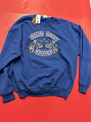 Orange County Choppers Mens XL Crewneck Y2K Sweatshirt Pullover Blue ...