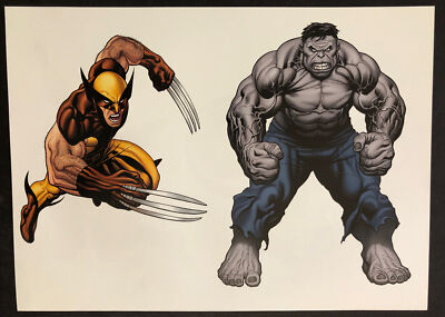 Wolverine & Gray Hulk - Marvel Comic Book Mini Poster 8x11.5 Frank Cho ...