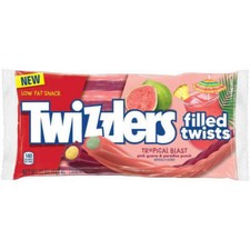 Twizzlers Filled Twists Tropical Blast Pink Guava & Paradise Punch 11oz ...