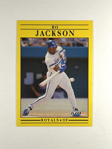 Bo Jackson 1991 Fleer #561 Kansas City Royals | eBay
