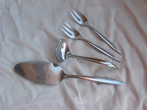 Linmark Stainless LNM1 / LNM 1 - Ladle, Pie Server, Salad Forks / 4 ...