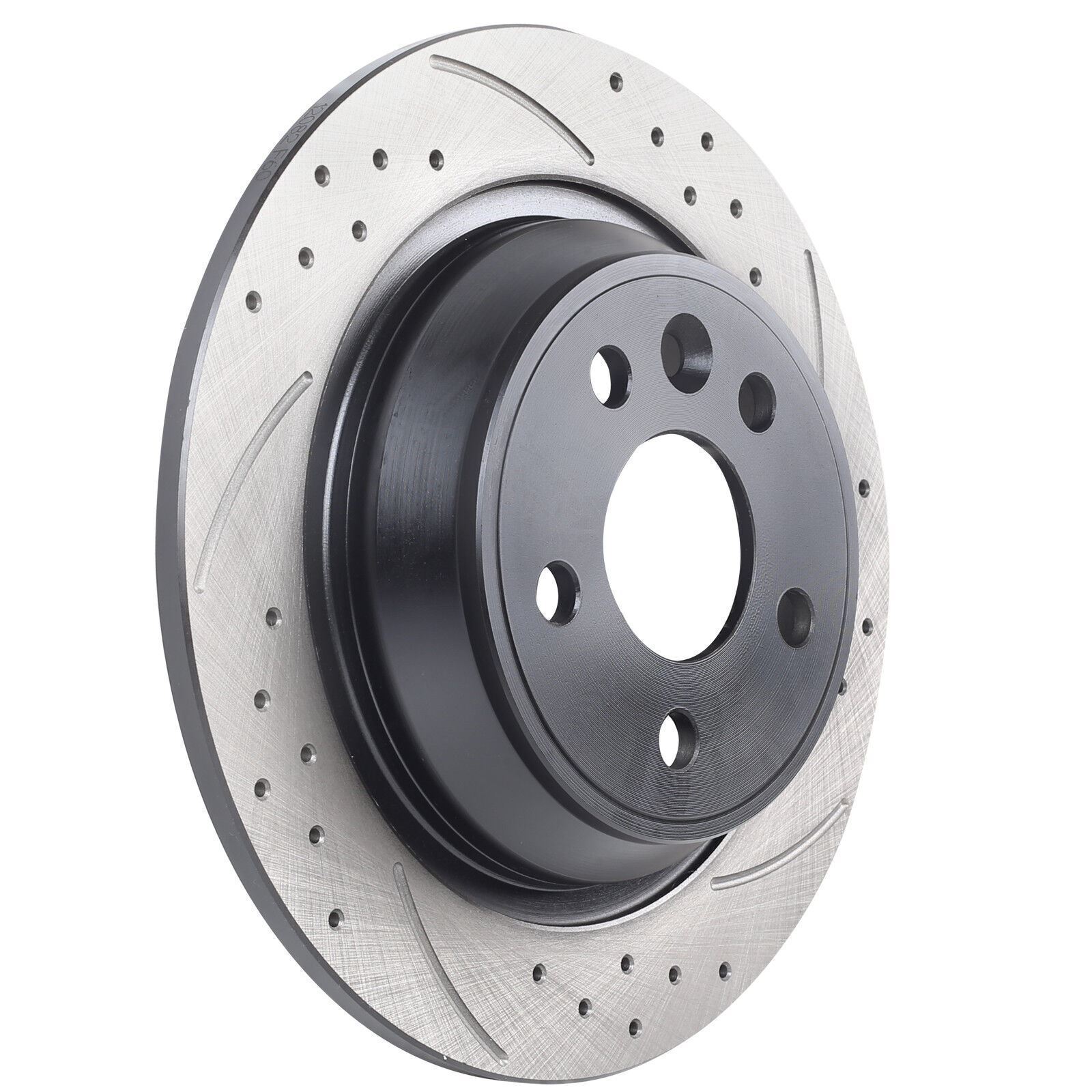 REAR DRILLED GROOVED 302mm BRAKE DISCS FOR FORD FOCUS MK2 2.5 ST 225 ...