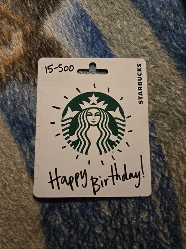 STARBUCKS GIFT CARD $25 BALANCE COFFEE FOOD RETAIL STORE HAPPY BIRTHDAY ...