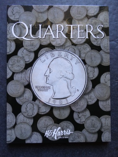 HE Harris Washington Quarter Quarters Plain Coin Folder Album Book 2692 ...