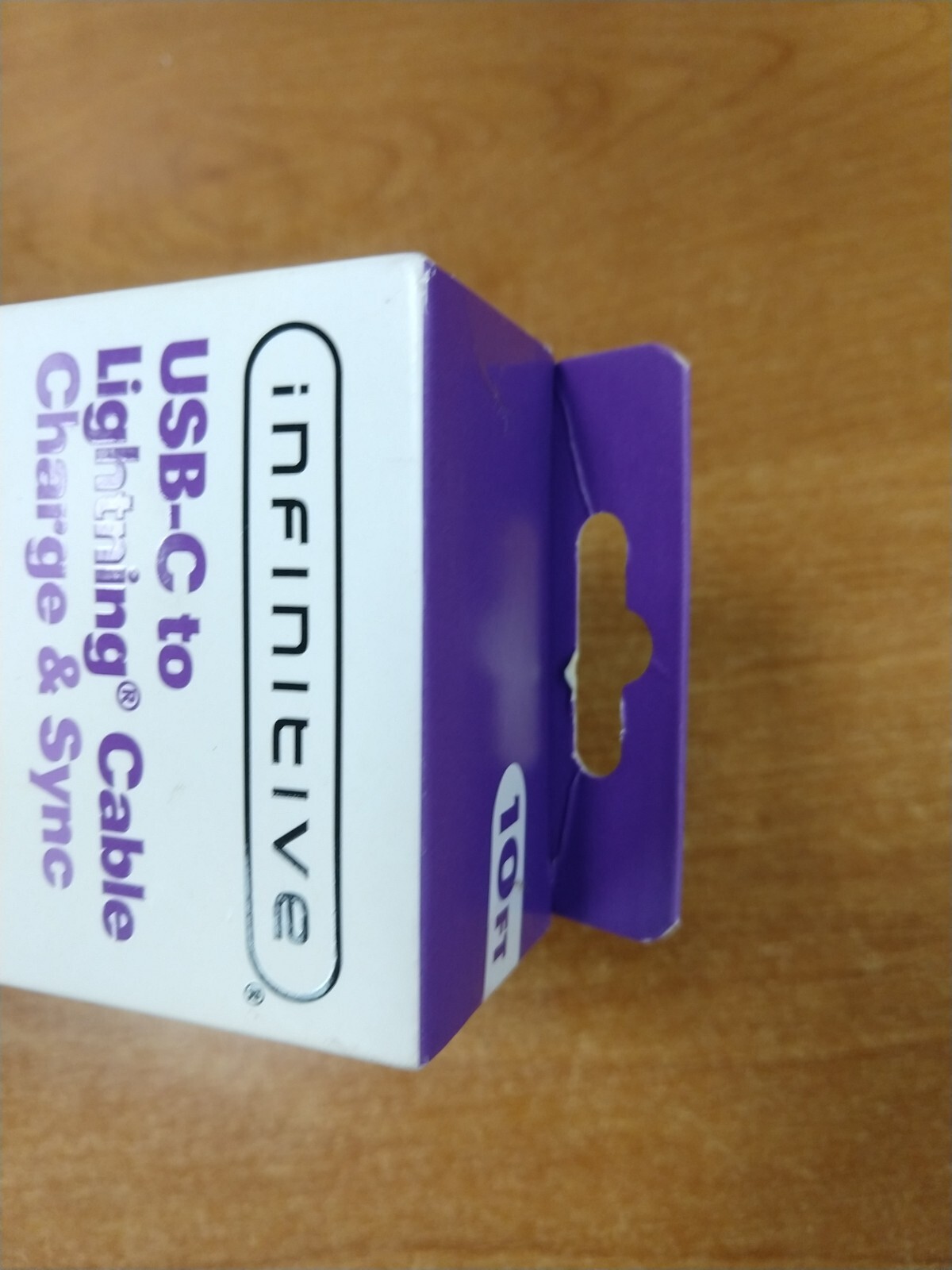 Infinitive Durable Braided 10 Ft. USB C to 8 Pin Connector Charge ...