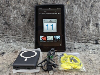 🔥Works🔥 Amazon Kindle Fire Tablet 1st Gen D01400 8GB 7" WI-FI Bundle ...