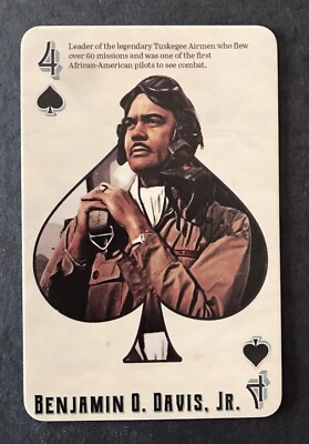 Benjamin Davis Jr , Tuskegee Airmen Leader Collector Playing Card | eBay