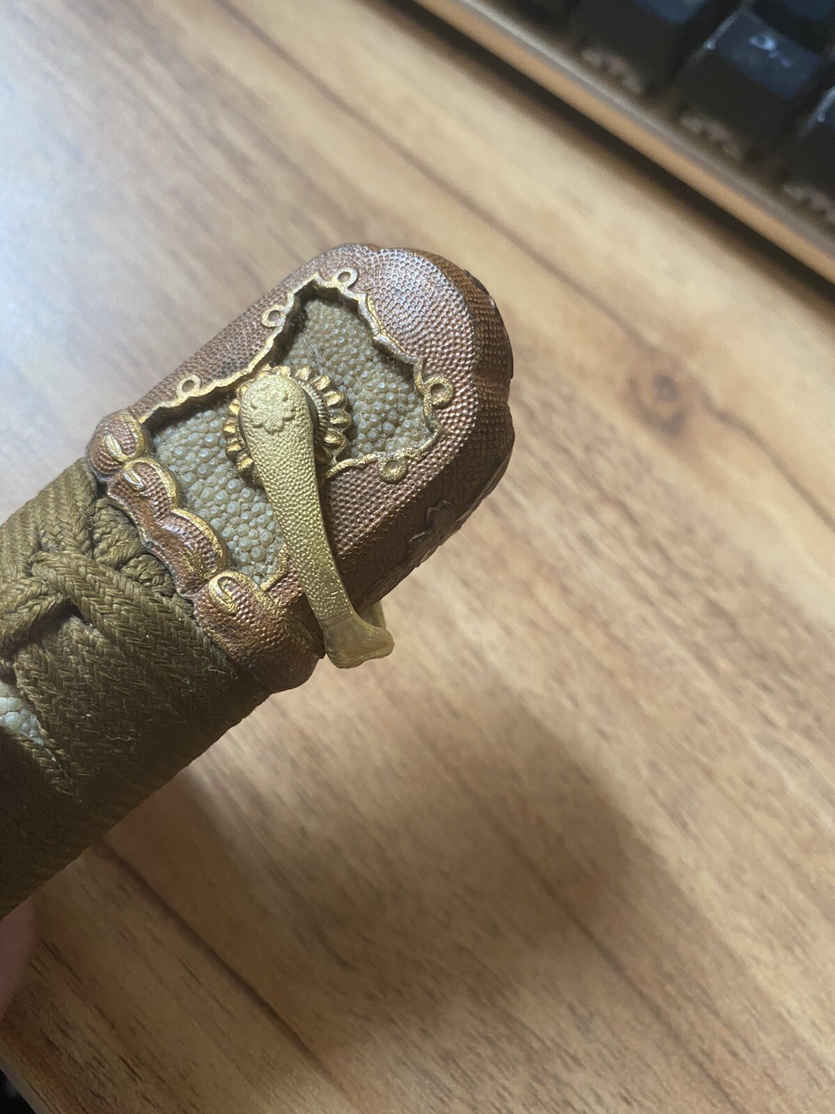 WW2 Japanese officer officer sword Katana Gunto sarute part（Replica ...