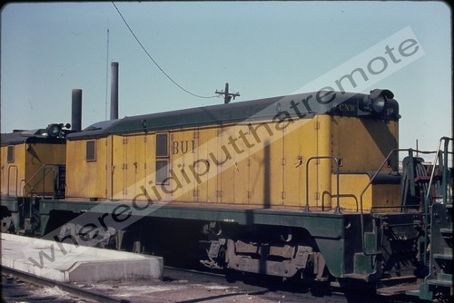 Original Slide Chicago & NorthWestern CNW BU1 EMD Yard Slug Proviso ILL ...