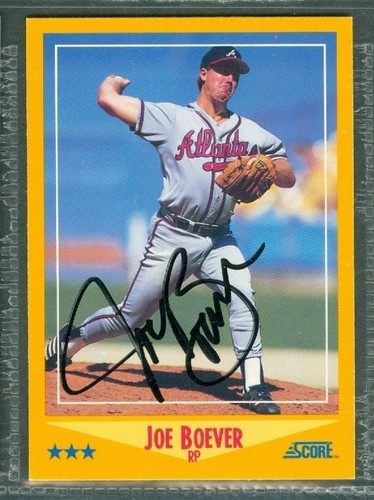 Joe Boever Baseball Auto 1988 Score '88 Signature Autograph Signed Card ...