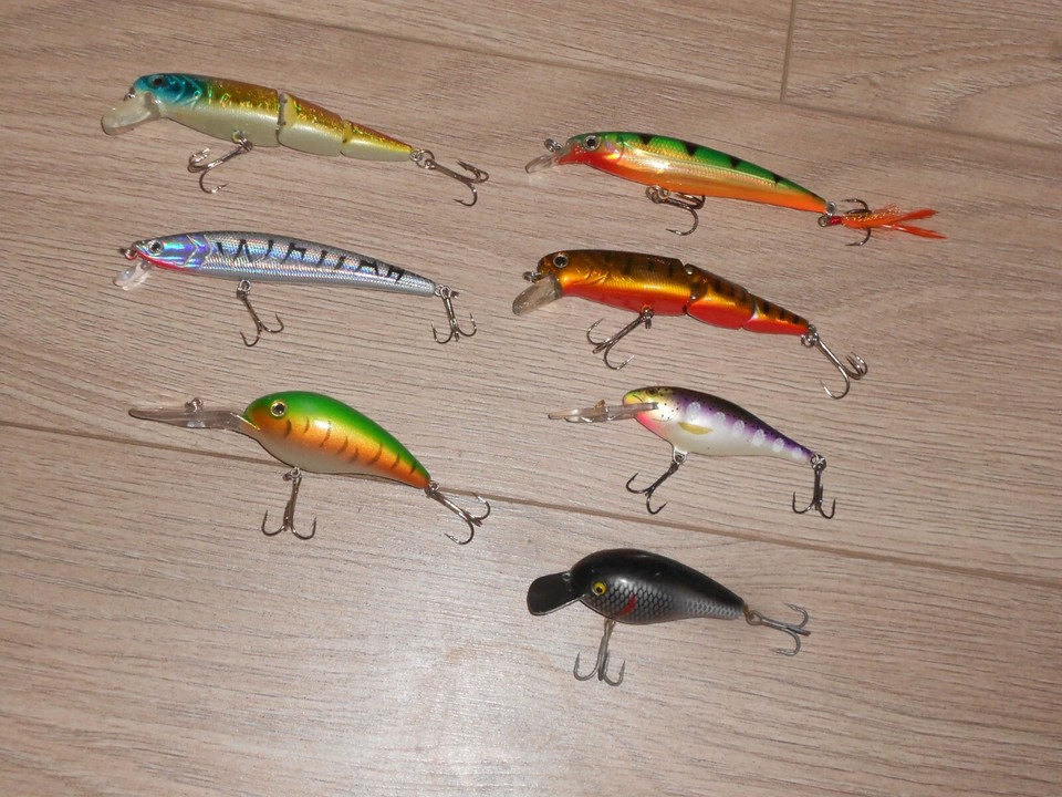 Fishing Lures Joblot_Pike Fishing Plugs x 7, Inc 2x Rapala Lures- Good ...
