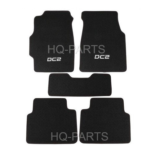 5 PCS Black Nylon Carpet Floor Mats For 94-01 Acura Integra DC2 Logo EO ...