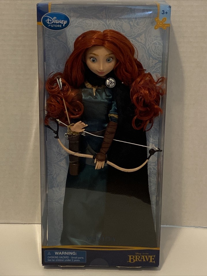 Disney Store MERIDA BRAVE Princess Classic Doll Bow Arrow Cape NIB 2012 ...