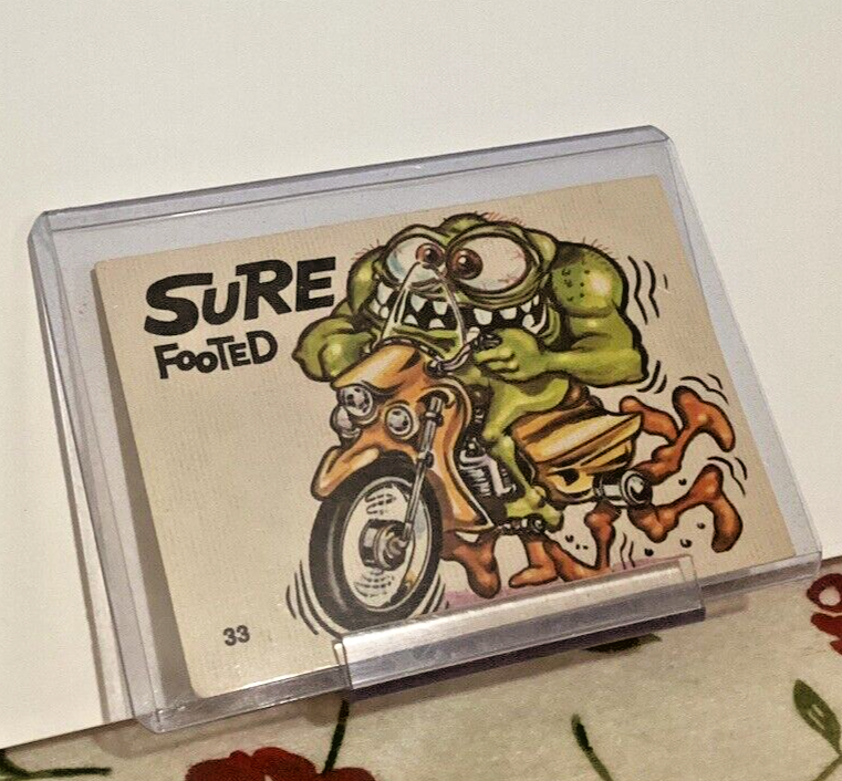 1972 #33 Sure Footed Donruss Silly Cycles Card Stickers | eBay