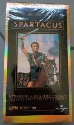 NEW SEALED- VHS 2 Tape Set MCA Universal SPARTACUS - Widescreen Edition ...