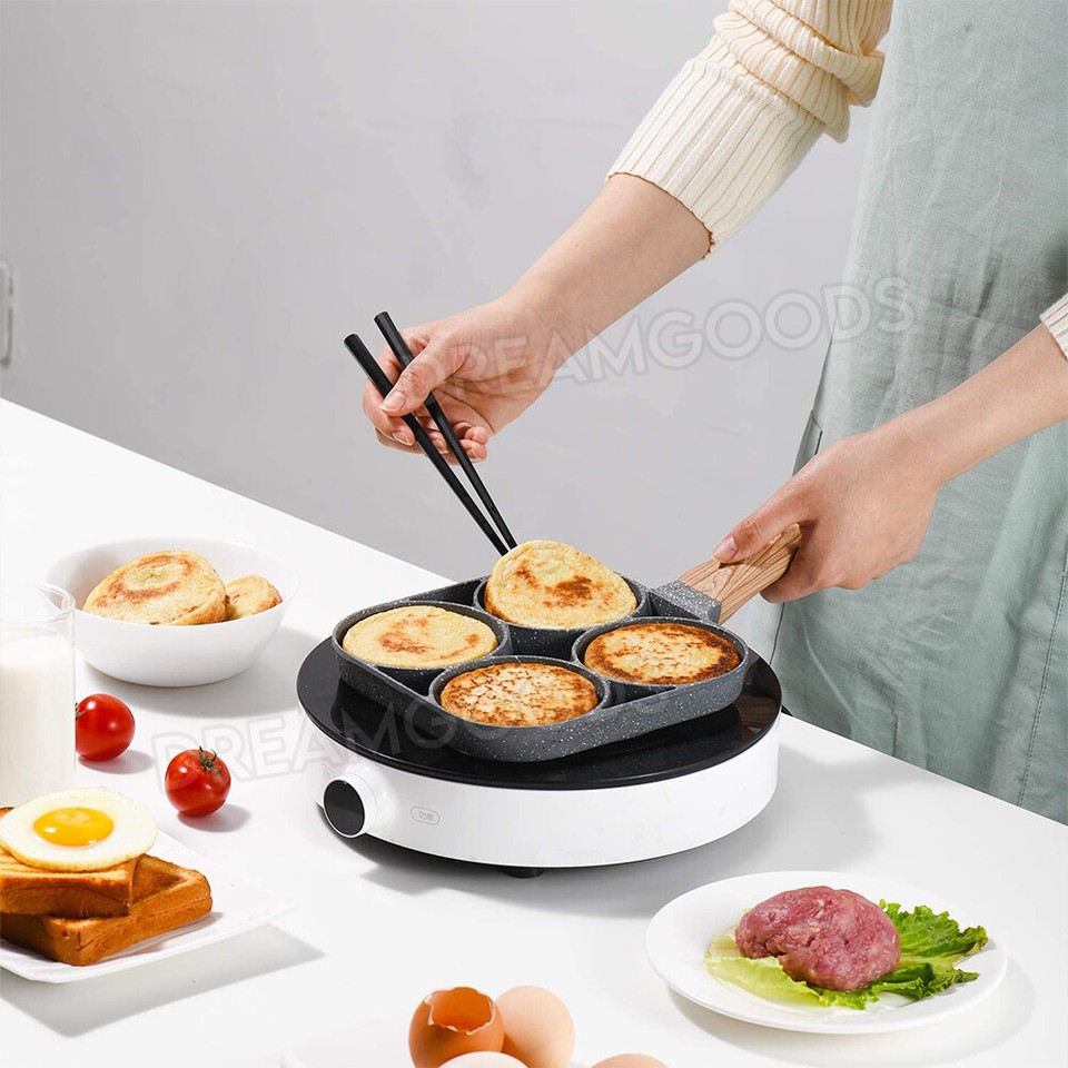 Mini Fried Egg Pancake Burger Pan Non Stick Breakfast Egg Maker Pan ...