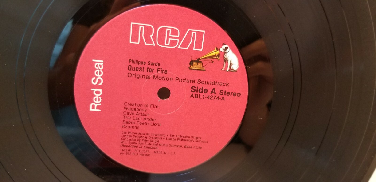 1982 QUEST FOR FIRE Soundtrack Philippe Sarde LP in SHRINK - Play ...