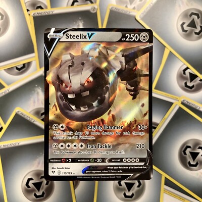 Pokémon TCG Steelix V Vivid Voltage 115/185 Regular Ultra Rare | eBay