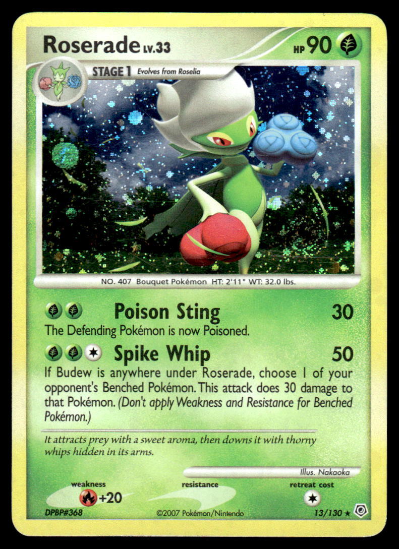 Roserade 13/130 - Rare Holo Card | Diamond & Pearl (dp1-13)