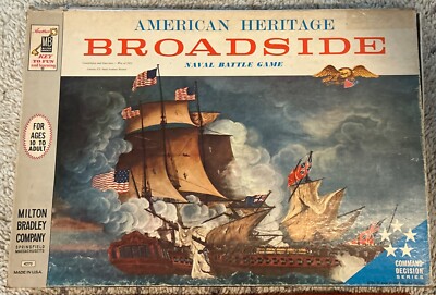 Vintage American Heritage Broadside Naval Battle Board Game 1962 Milton ...