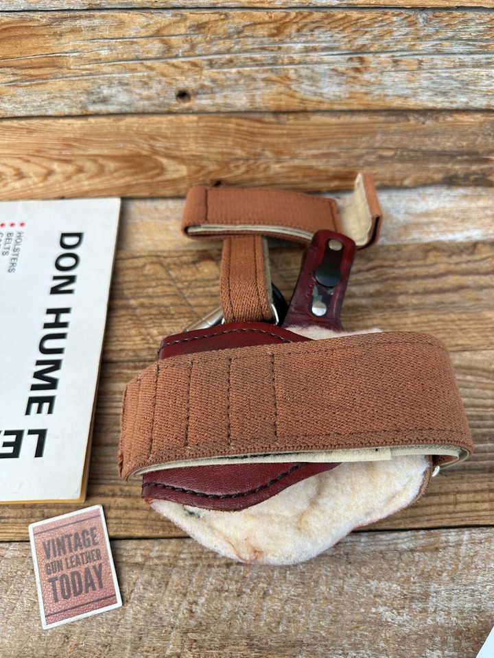 Don Hume Brown Leather Wool Padded Ankle Holster For Spingfield XD Sub ...