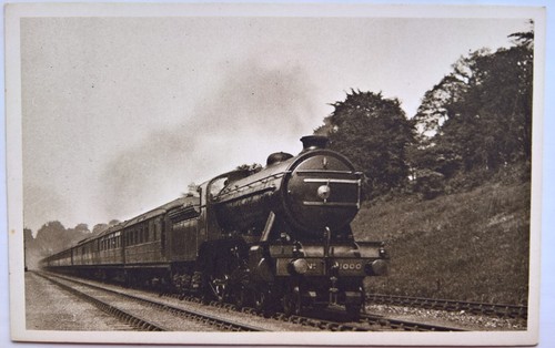 Up Newcastle Express near Hadley Wood. Engine 4-6-0. No. 1000 ...