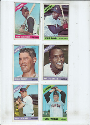 1966 Topps Baseball Commons & Semi-Stars Lot | eBay