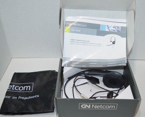 GN Netcom GN2000 Mono Omni Sound Tube Wideband QD Headset GN2010-ST ...