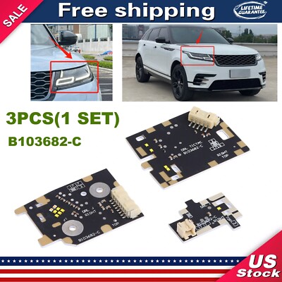 3X For Range Rover Velar 18-2021 White Daytime Running Light DRL LED ...