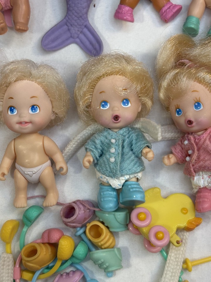 21 Assorted 2" Dolls VTG MATTEL, HASBRO, CORGI, KENNER, TYCO, LIDDLE ...