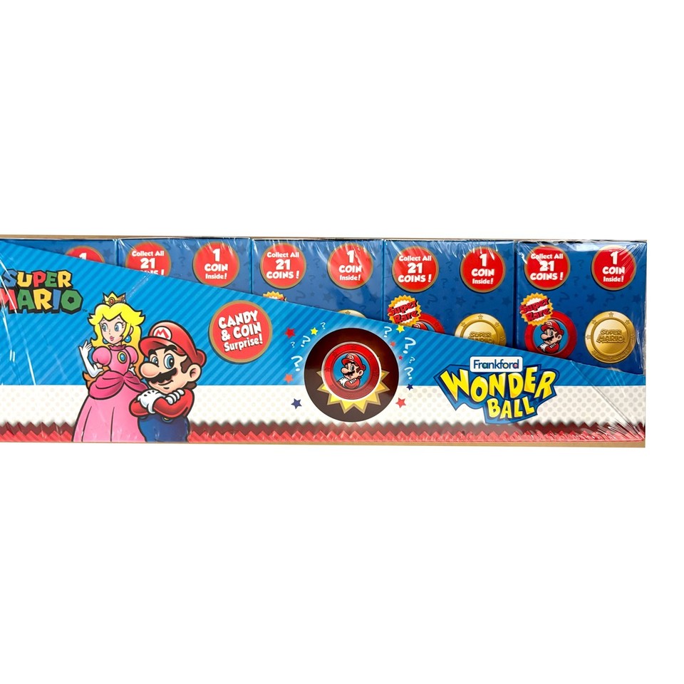 Super Mario Wonder Ball w/ Toy Mario, Milk Chocolate 1oz (10pack ...