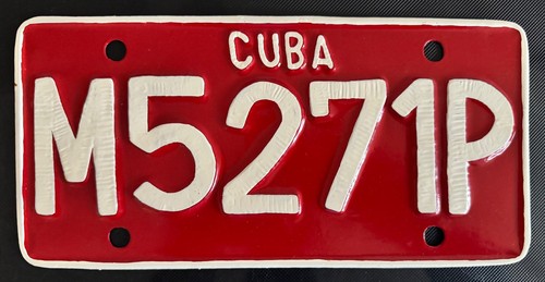 Handmade Replica Cuba Cuban License Licence Number Plate M5271P | eBay UK