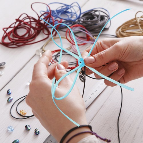 2 Sets Plastic Flat Ropes Weaving Ropes Diy Crafts Handicrafts Supplies ...