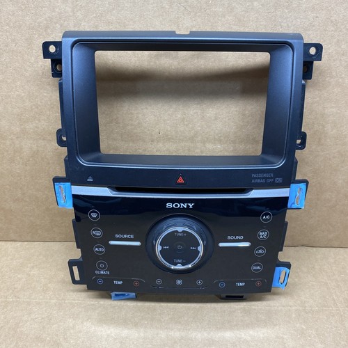2011-2014 Ford Edge Sony Radio CD Player Climate Control Panel ET4T ...